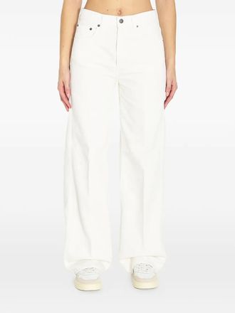 Haikure Winona logo-patch jeans - Wei&szlig;