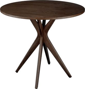 RAGABA JUBI Runder Esstisch aus Holz 80cm Nussbaum