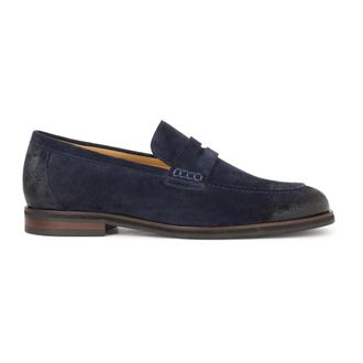Kazar Marineblaue Loafer aus geschliffenem Wildleder - - Shoes - Herren - Blau - 40 EU