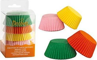 Decora 0339915 Muffinf&ouml;rmchen, Papier-Ofen, Mehrfarbig, 75 Einheiten