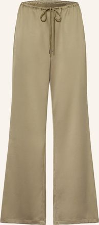 Juvia Marlenehose Florens Aus Satin gruen