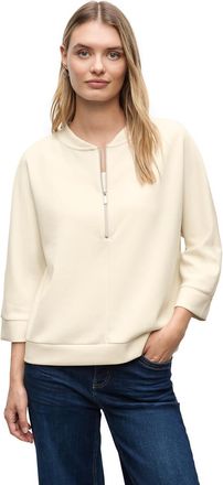 Street One Damen Silk-Look Shirt mit Zipper