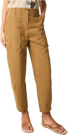 Alessia Santi Femme, Pantalons, Brun, Taille: 42 FR Pantalon carotte