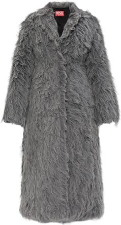Diesel Femme, Vestes, Gris, Taille: 36 FR Faux Fur & Shearling Vestes