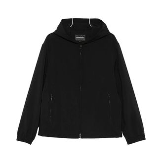 Emporio Armani Homme, Sweatshirts et sweats &agrave; capuche, Noir, Taille: 2XL Zip-through Hooded SweaT-shirt