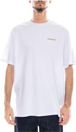 Patagonia Homme, Sport, Blanc, Taille: XL Fitz Roy Icon Responsibili-Tee