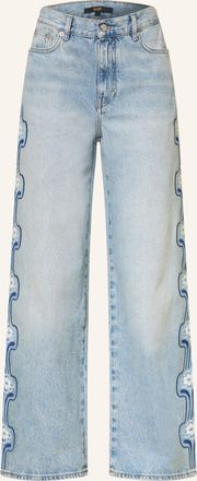 Maje Wide Leg Jeans blau