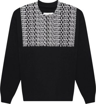 Maison Margiela Sweatshirt mit Logo-Print - - Sweatshirts & Hoodies - Herren - Schwarzk - S