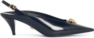 Versace Slingbacks noirs La Medusa Lear