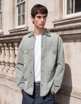 Carhartt Work in Progress OG Chore-Jacke in Shady Green-Gr&uuml;n