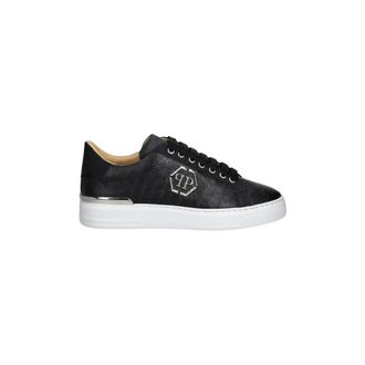 Philipp Plein Nappa Lo-Top Monogram - Femme - Chaussures - Noir - Taille: 36 EU