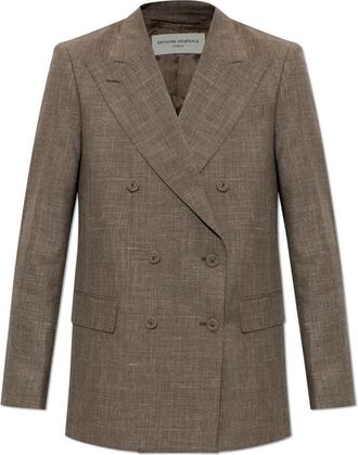 Officine G&eacute;n&eacute;rale Femme, Vestes, Brun, Taille: 42 FR Sandra Wool Blazer