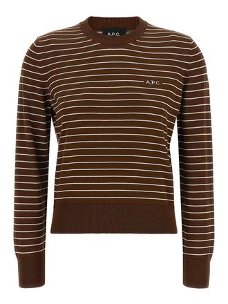 A.P.C. A. P.C. Pull Col Rond - Marron