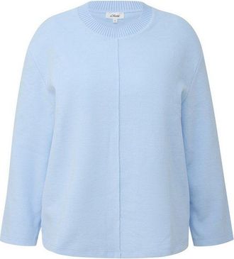 s.Oliver Sweatshirt Sweatshirt Angerautes Sweatshirt im Relaxed Fit