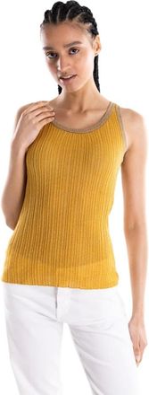 Marella Femme, Tops, Jaune, Taille: 38 FR D&eacute;bardeur