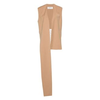 Gauch&egrave;re Wollweste mit Riemendetail - - Jackets - Damen - Beige - S