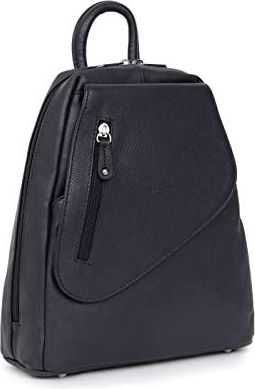 Pellet Paris - Sac transformable - pour Femme - Collection CONFORT - Marine - en Cuir de vachette grainé - Porté Transform - Sac a main femme - Sac bandouliè