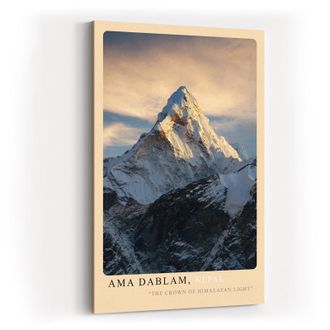 Paul Sinus Art Paul Sinus Kunstdruck 40x60cm Ama Dablam - Himalaya-Magie im Licht der Berge