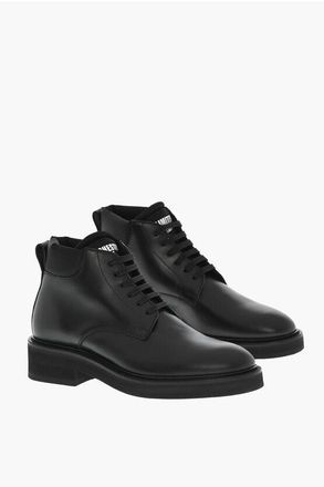Dsquared2 Lace-Up MANCHESTER Leather Booties size 40