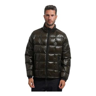 A|X Armani Exchange Doudoune brillante &agrave; col montant - Homme - Vestes - Gris - Taille: XL