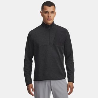 Under Armour Drive SweaterFleece Oberteil mit.5-Zip für Herren Schwarz / Anthracite / Schwarz XXL