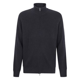 Barba Full Zip Jacket - - Knitwear - Herren - Schwarzk - XL