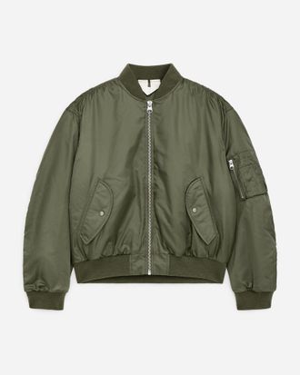 Arket Nylonjacke -Gr&uuml;n