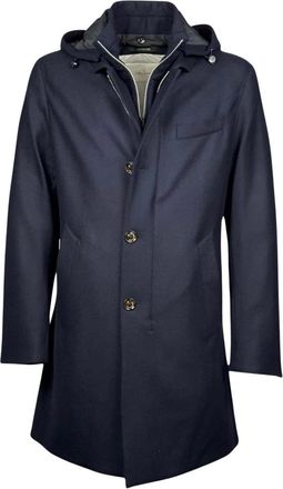 Montecore Manteau droit - Homme - Manteaux - Bleu - Taille: XL
