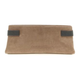 Brunello Cucinelli Femme, Sacs, Beige, Taille: ONE Size Essence Pouch