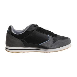 Trussardi Schwarze & Graue Leder Freizeit Sneakers - - Shoes - Herren - Schwarzk - 45 EU