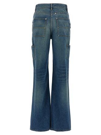 Givenchy Womens Blue Cotton Flared Jeans Clothing
