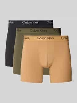 Calvin Klein Underwear Pant & Trunk mit elastischem Label-Bund im 3er-Pack Modell BOXER BRIEF