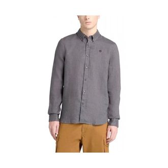 Timberland Homme, Chemises, Noir, Taille: M Mill Brook Linen Shirt
