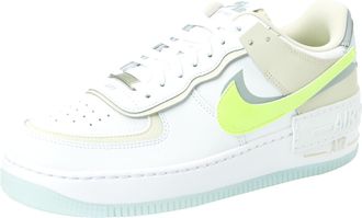 Nike Damen Air Force 1 Shadow Sneaker, White Lt Lemon Twist Wolf Grey, 44 EU