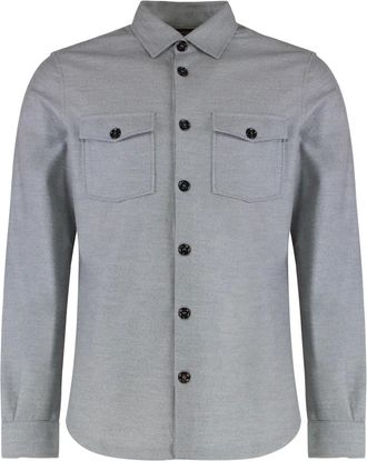 Moorer Homme, Chemises, Gris, Taille: M Cotton Shirt