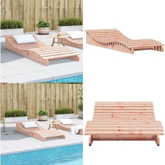 vidaXL Vidaxl - Sonnenliege 205x80x31,5 cm Massivholz Douglasie - Holz Sonnenschirm - Gartenliege - Douglasie M&ouml;bel - Outdoor Lounge - Gartenm&ouml;bel Set