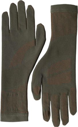 Dolce & Gabbana Gants en coton longueur poignet - Femme - Accessoires - Brun - Taille: ONE Size
