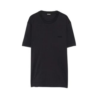 Ermenegildo Zegna T-Shirt aus Baumwolljersey - - Tops - Herren - Grau - M
