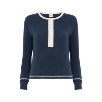 Chlo&eacute; Top H26 - - Knitwear - Damen - Blau - M