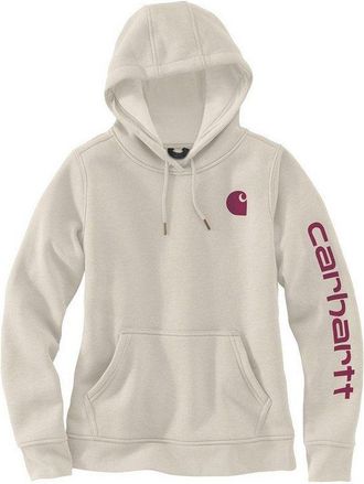 Carhartt Work in Progress Kapuzensweatshirt Carhartt LogoSleeve Graphic Sweatshirt weiß/lila