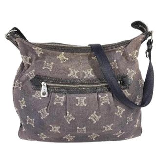 Celine Pre-owned Denim Cross Body Bag - - Pre-owned - Damen - Grau - ONE SIZE
