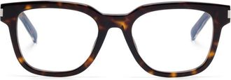 Saint Laurent Eyewear Brille im Wayfarer-Design - Braun