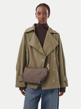 Calvin Klein Handtasche Woven Sueded Shoulder Bag LV04F3694G Braun