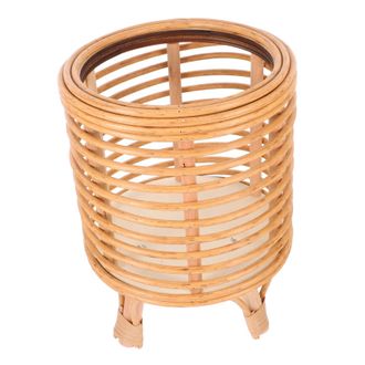 Supvox Geflochtener Pflanzenst&auml;nder Aus Rattan Blumenst&auml;nder F&uuml;r Innenbereich Pflanzen-organizer F&uuml;r Schreibtisch Geflochtener Blumenkorb Blumen-pr&auml;sentation