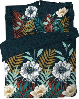Eden Paris Douceur Dint&eacute;rieur - Housse de couette coton 6 pieces 240 x 260 cm Fleur dadison