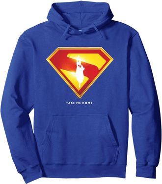 Superman (2025 Movie) Take Me Home Shield Amazon Exclusive Pullover Hoodie