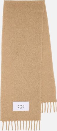 Maison Kitsun&eacute; Zubeh&ouml;r Maison Kitsun&eacute; Baby-Alpaka-Schal in Beige