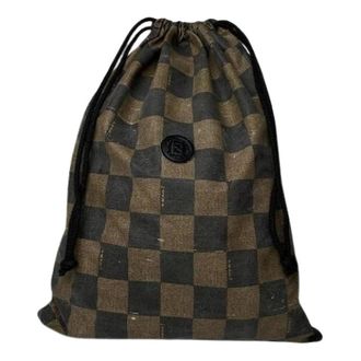 Fendi Pre-owned Checked Leather Drawstring Bag - - Pre-owned - Damen - Braun - ONE SIZE