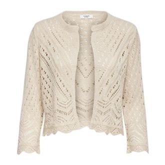 Jacqueline de Yong Jacqueline de Yong, Femme, Pulls, Blanc, Taille: 36 FR Jdysun Cropped Cardigan