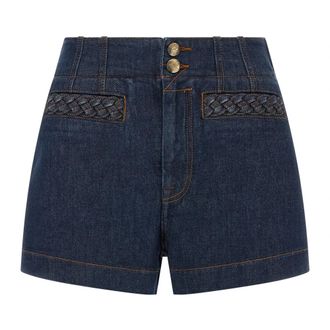 Zimmermann Aster Denim Short - - Shorts - Damen - Blau - S